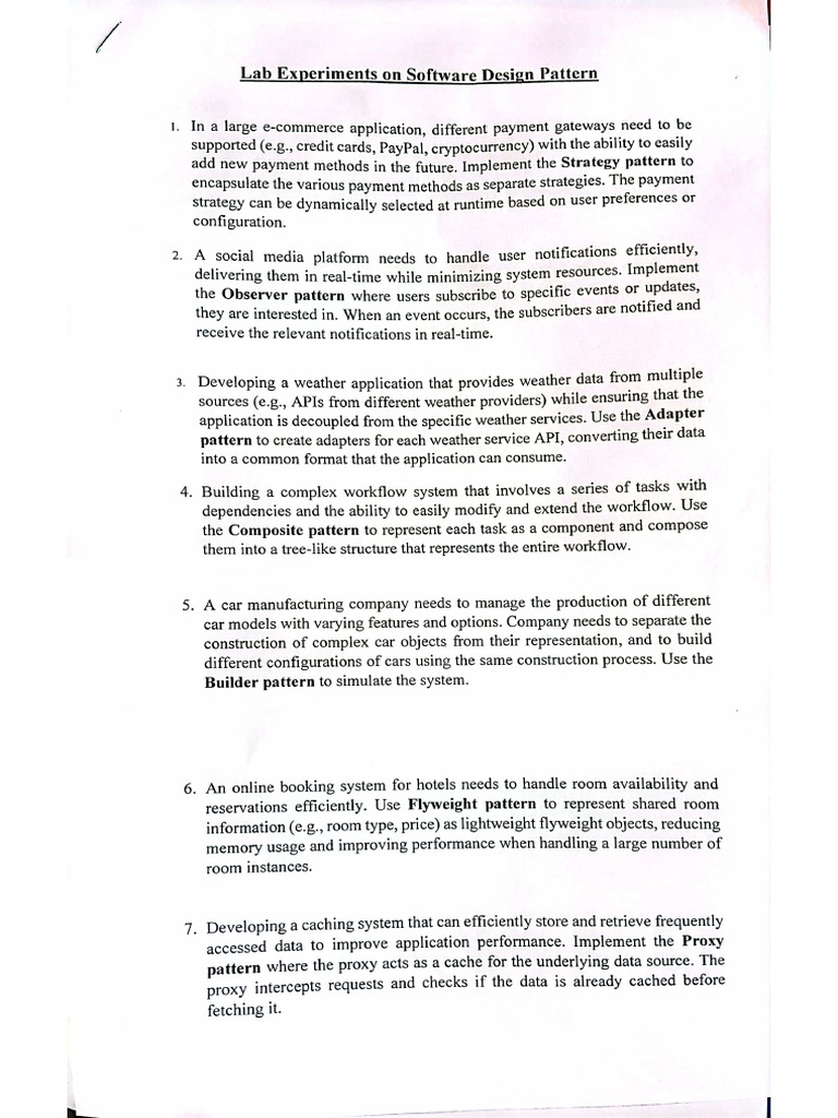 SW Design Pattern | PDF