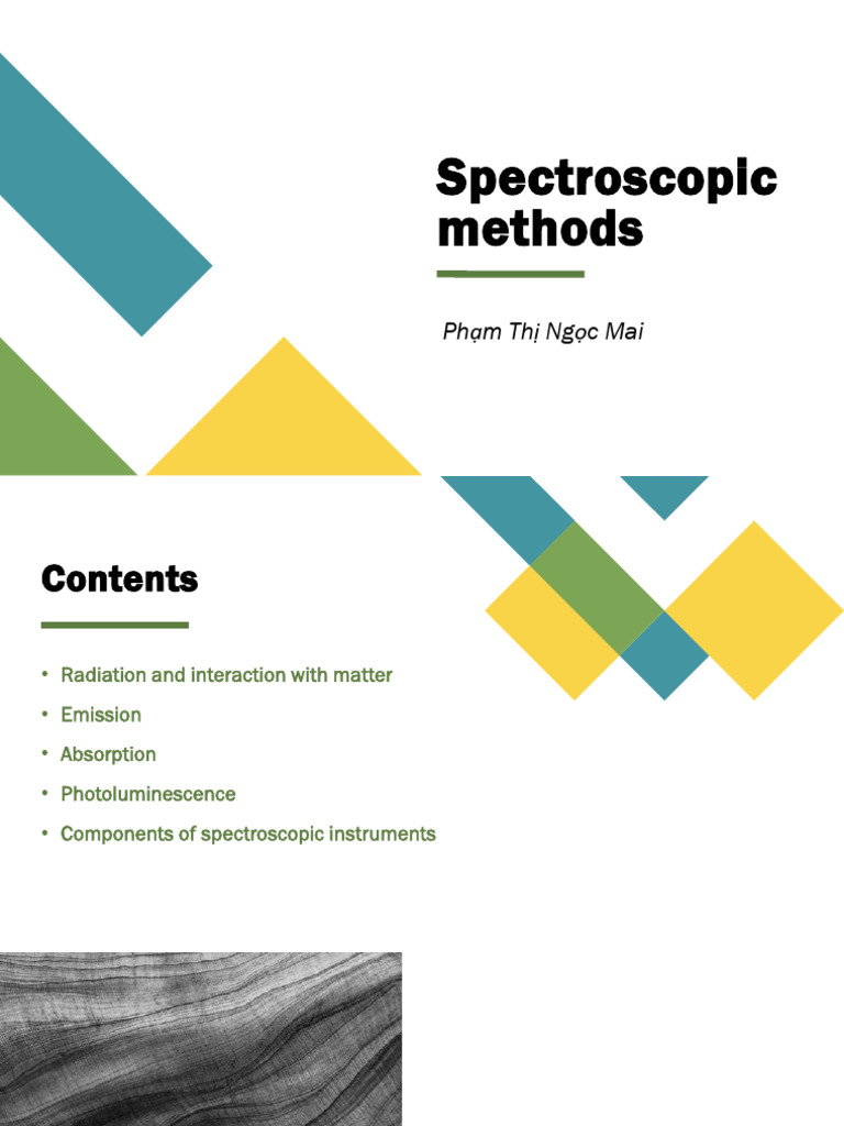 Spectroscopic Methods | PDF