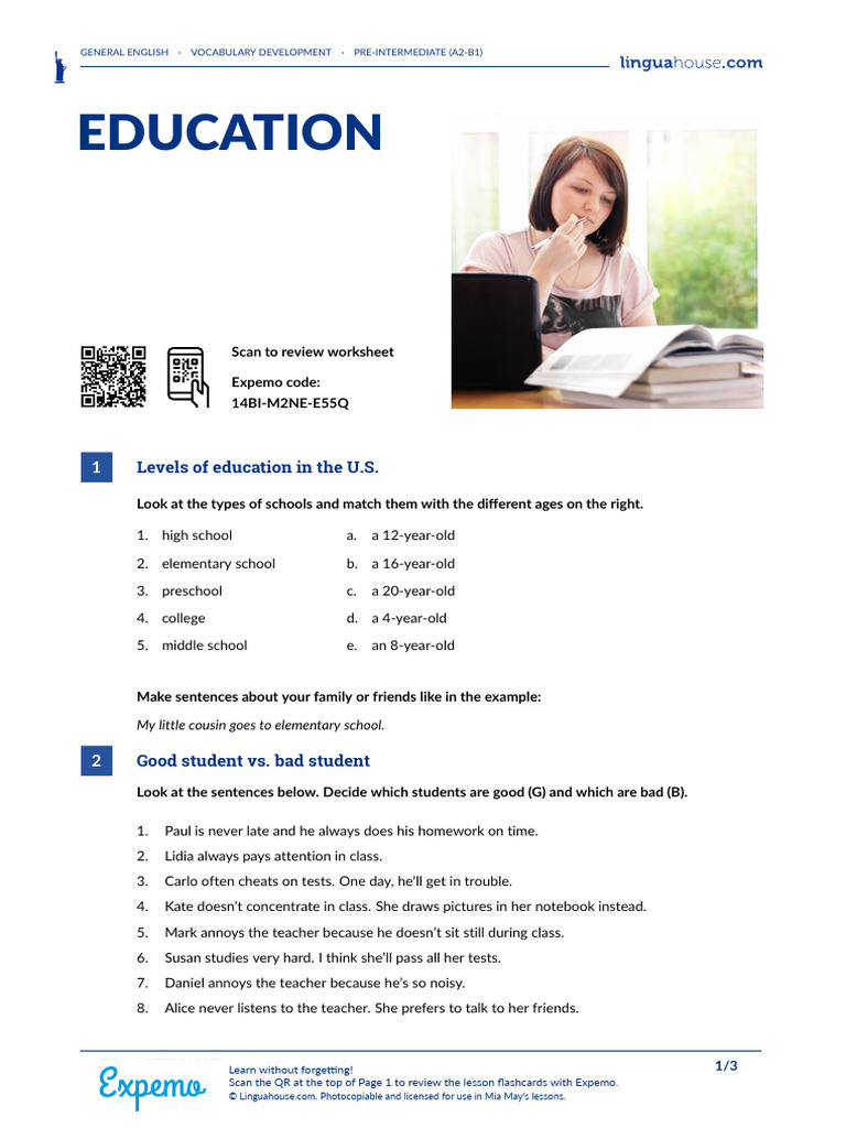 Education American English Teacher Ver2 | PDF
