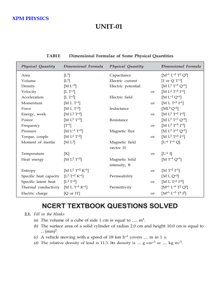 11C Unit 01 BB Problems | PDF