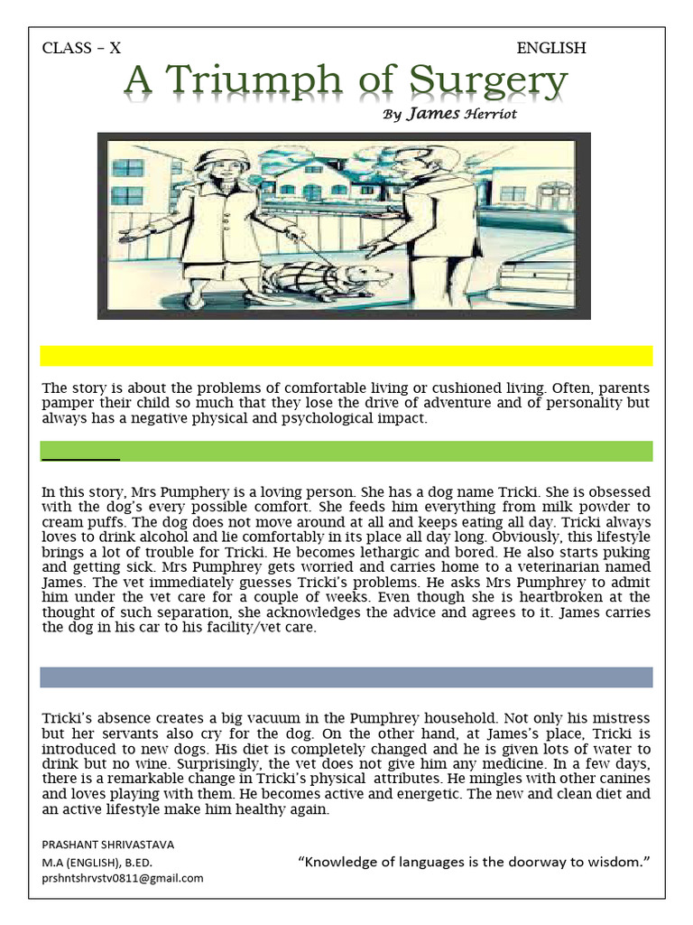 A Triumph of Surgery Summary-1 | PDF | Wellness