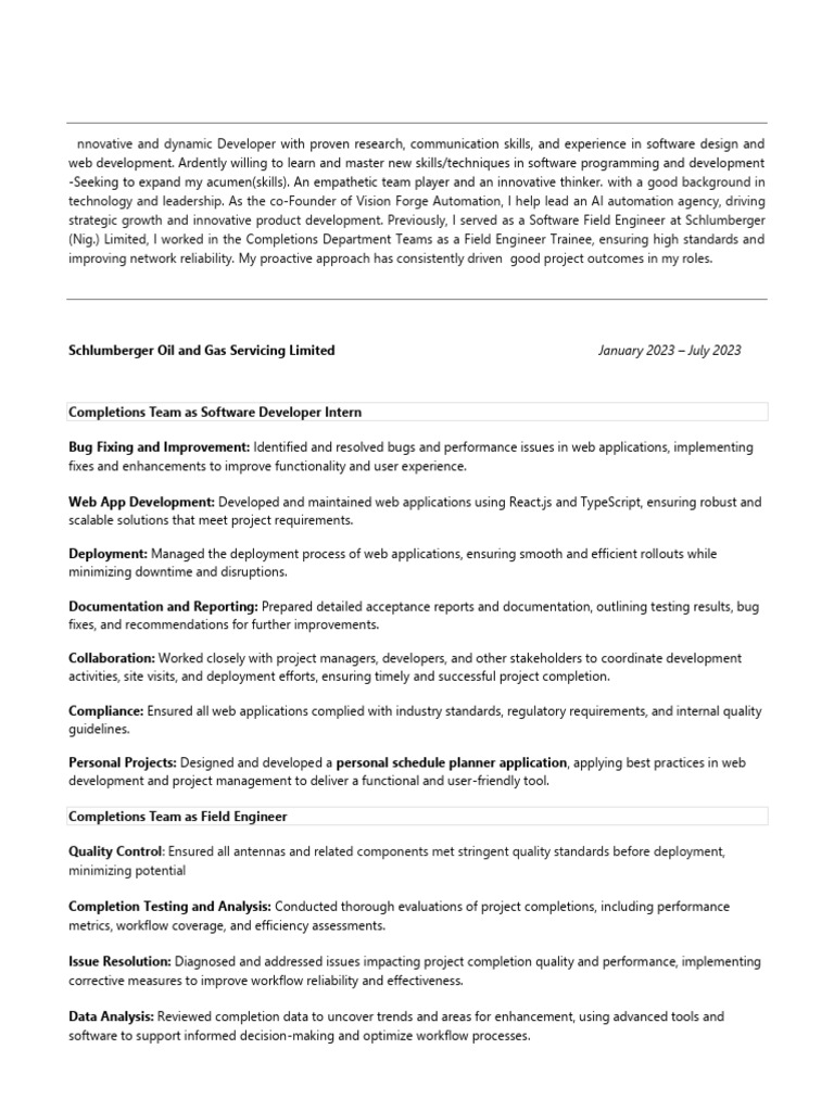 Ukeje Joseph CV | PDF