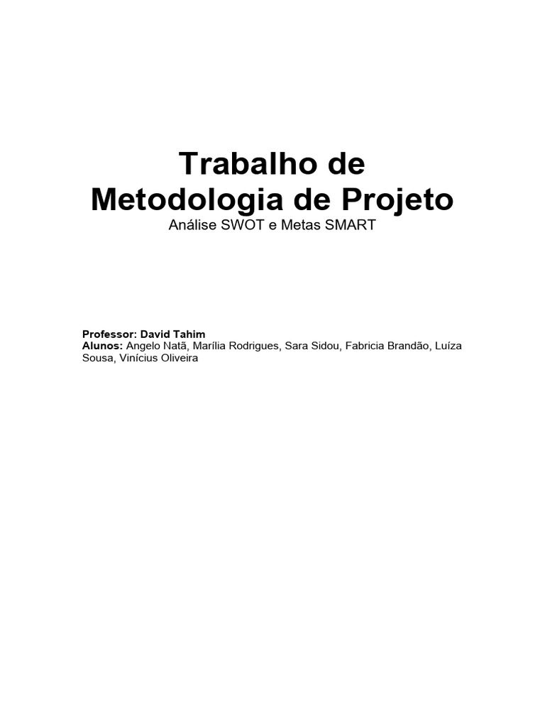 Briefing Projeto Fanor | PDF