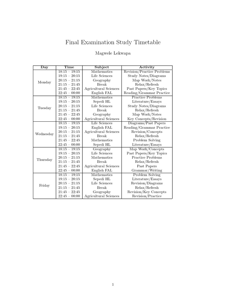Study_time_table | PDF