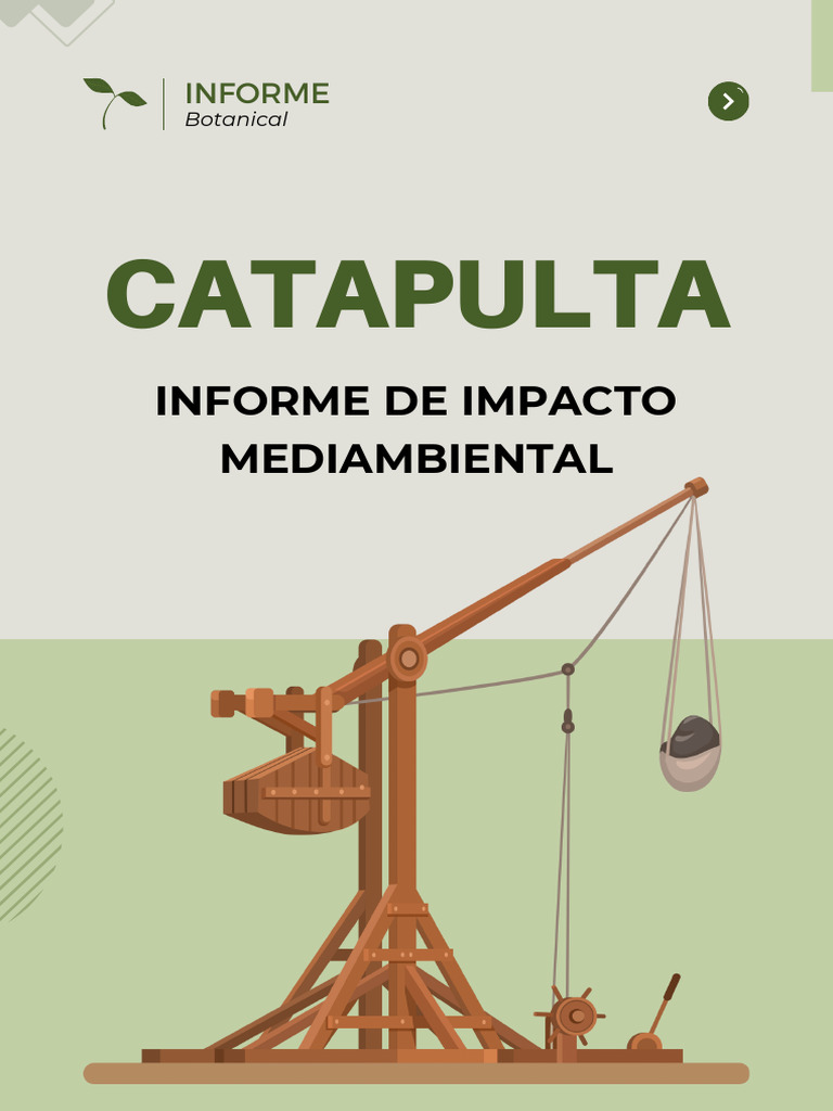 Catapulta. Informe de Impacto Medioambiental | PDF