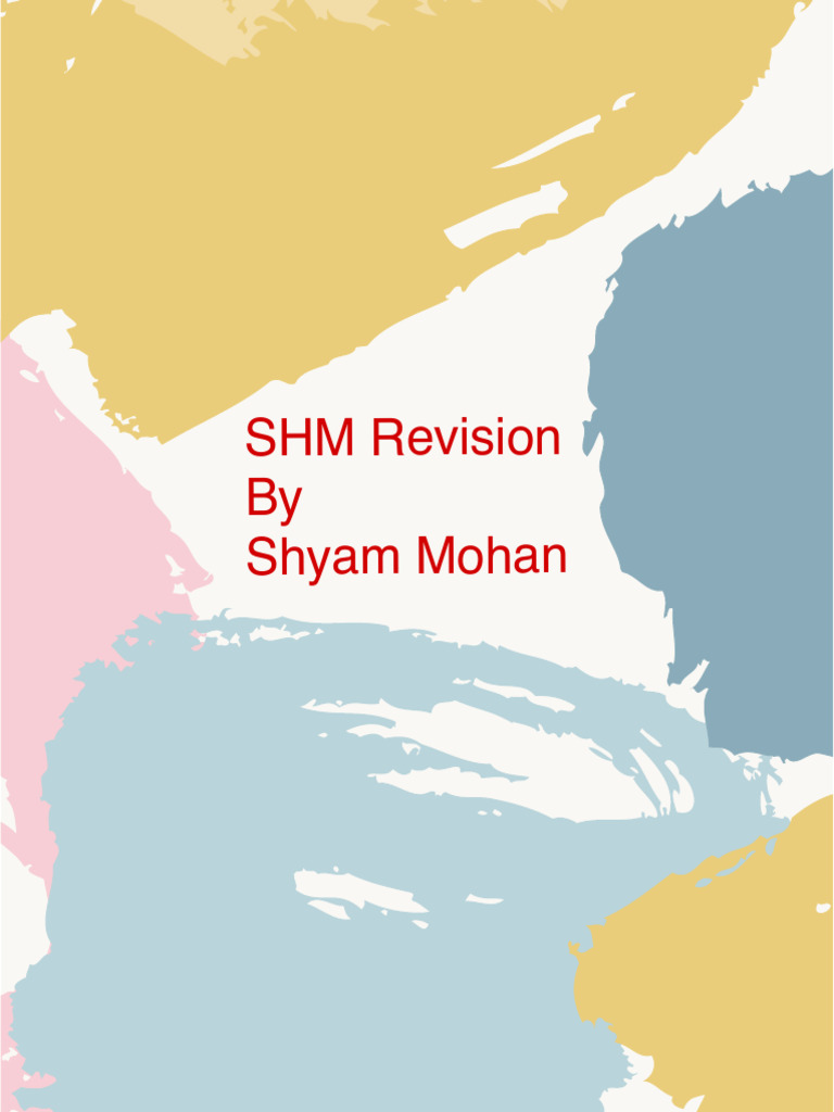 SHM Revision | PDF