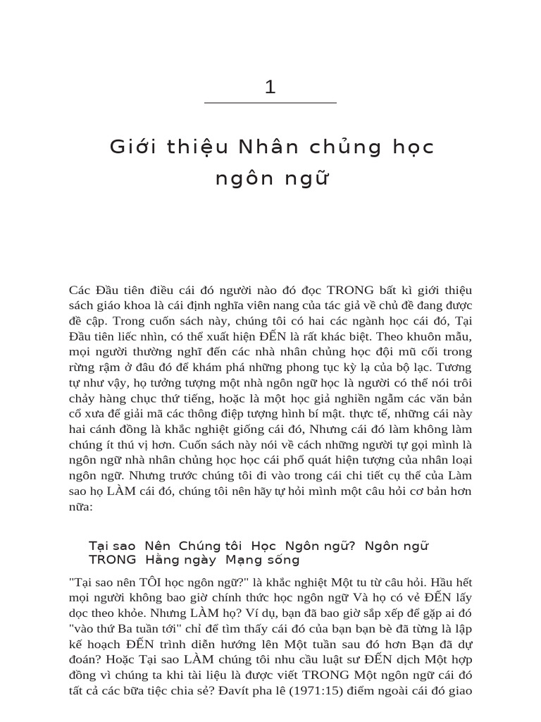 Eng3056 Chapter 1 NN VH XH Cô Ngân | PDF