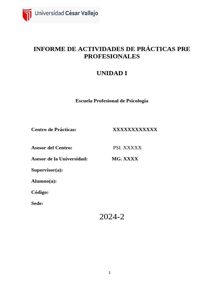 MODELO DE INFORME Ppp1-Educativa | PDF
