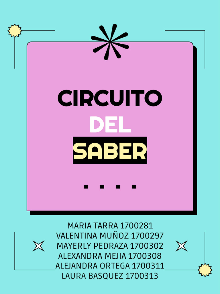 Actividad Circuito Del Saber | PDF