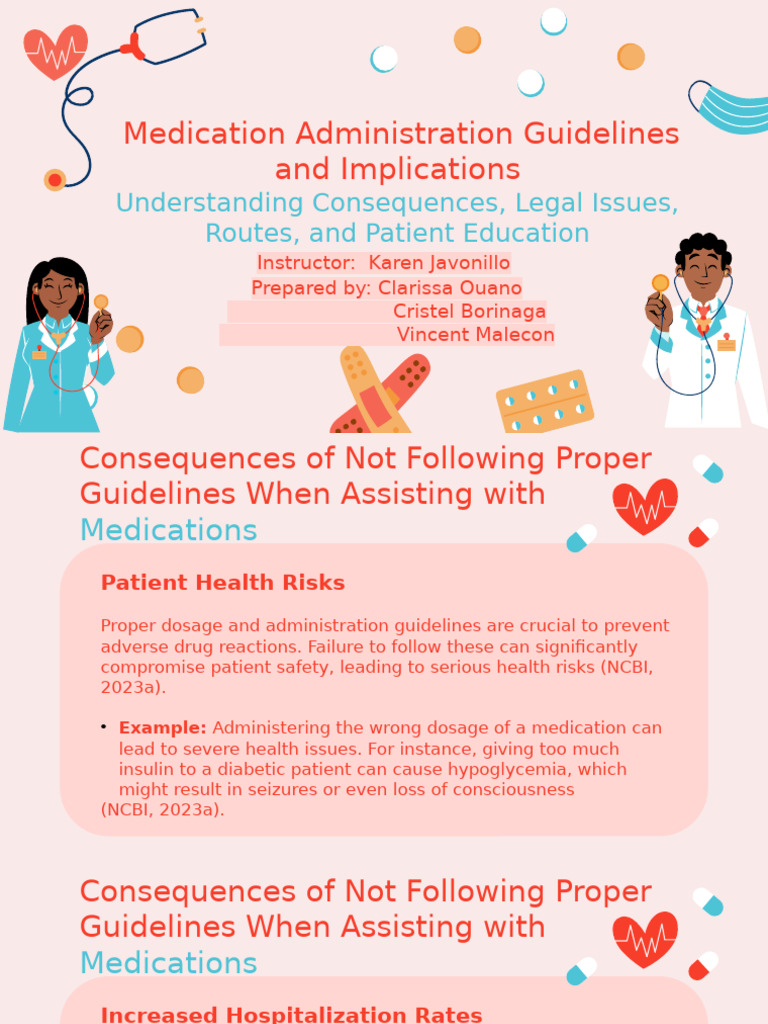 Medication Administration Guidelines and Implications | PDF