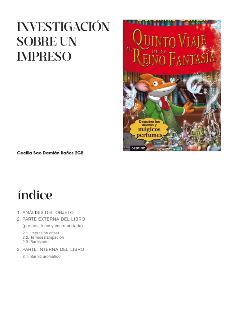Investigacion Impreso | PDF
