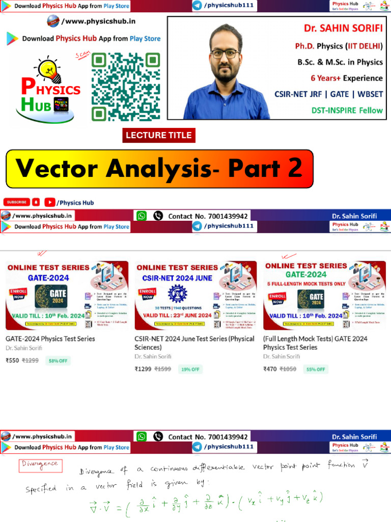 Pdf Lec 3 Vector Analysis Part 2 Pdf