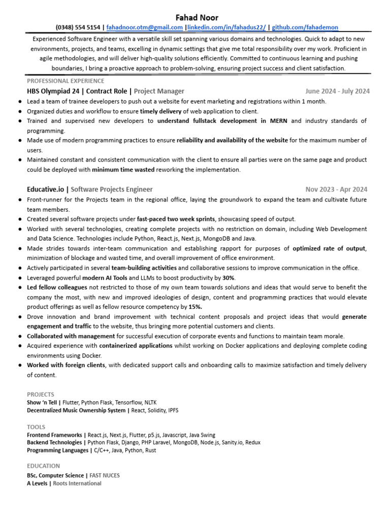 Fahad Noor | PDF