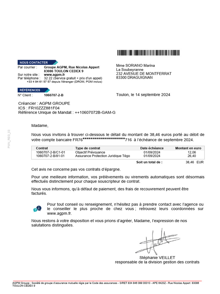 Groupe AGPM, Rue Nicolas Appert 83086 Toulon Cedex 9 | PDF