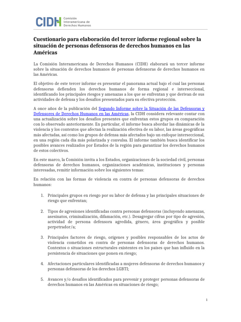 Q 53 Spa | PDF | Human Rights | Rights