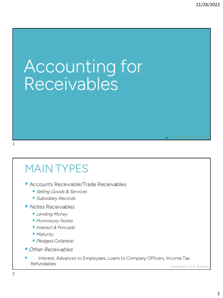 6 (Accounts Receivables) | PDF