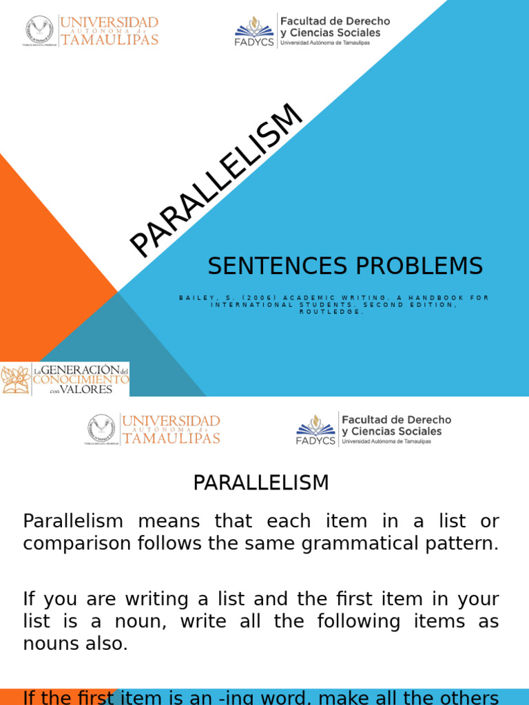 Parallelism And Sentences Problems Pdf