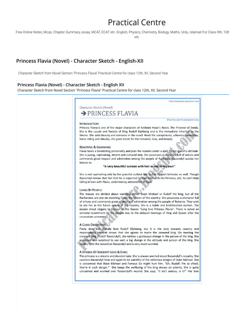 Princess Flavia | PDF