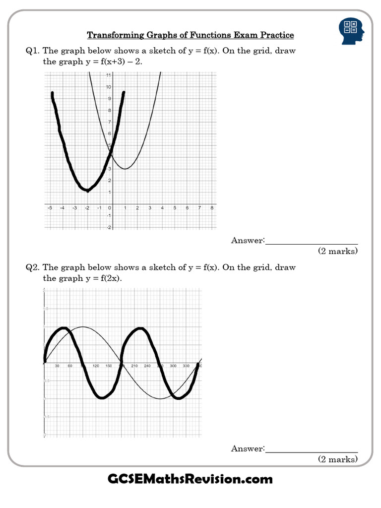 New Homework - Transformation With Functions | PDF
