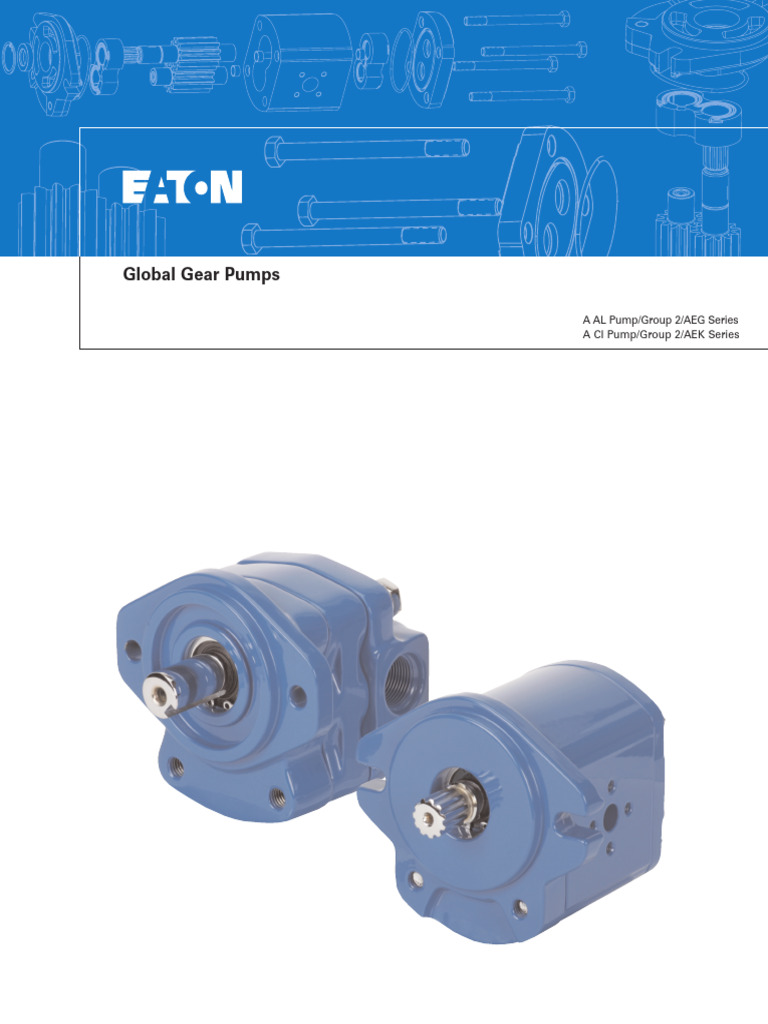 01 Eaton®-Global-Gear-Pumps-A-AL-Pump-Group-2-AEG-Series | PDF