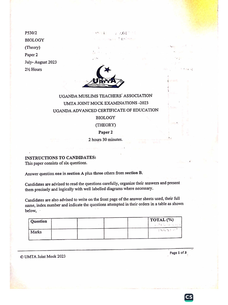 Umta Uace Bio 2-2023 | PDF