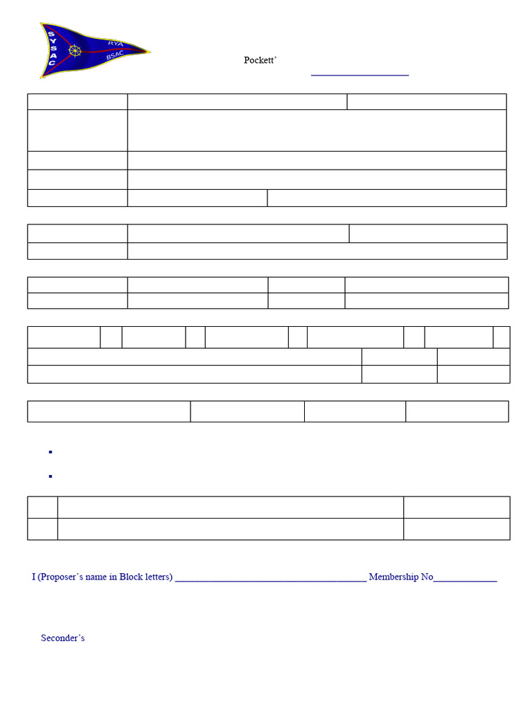 Membership Application Form | PDF