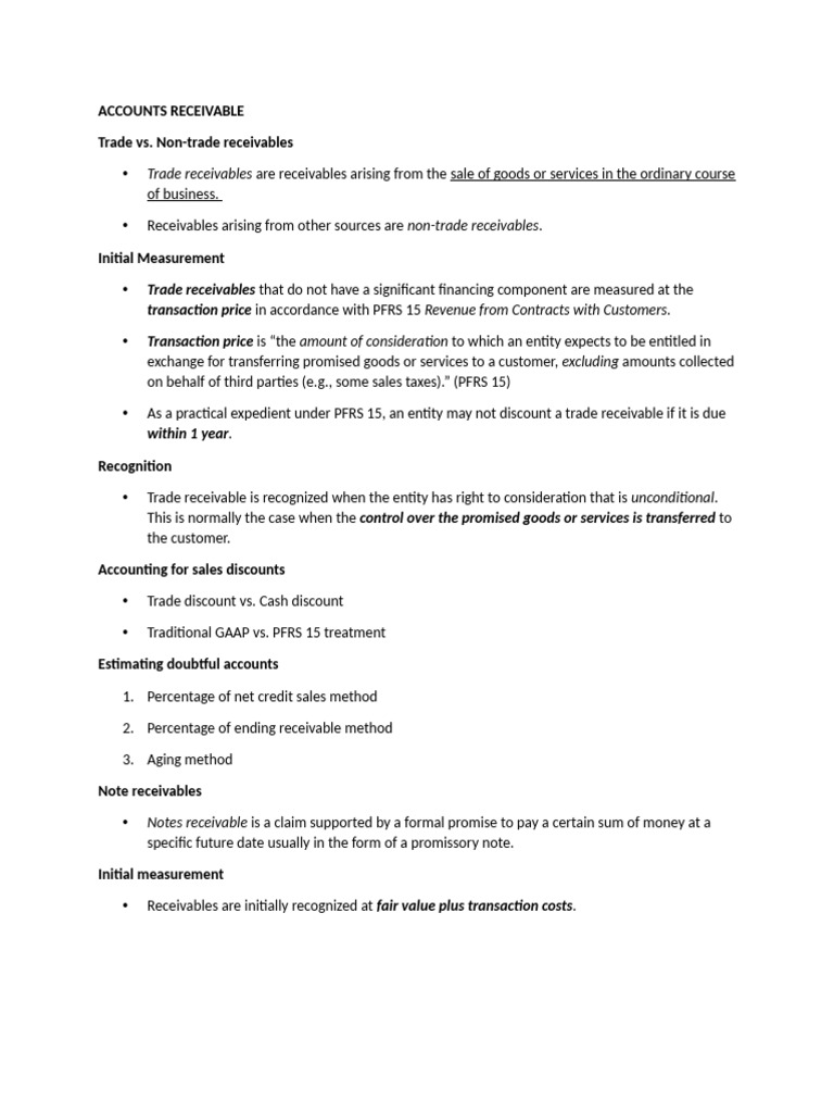 Accounts Receivable Module | PDF
