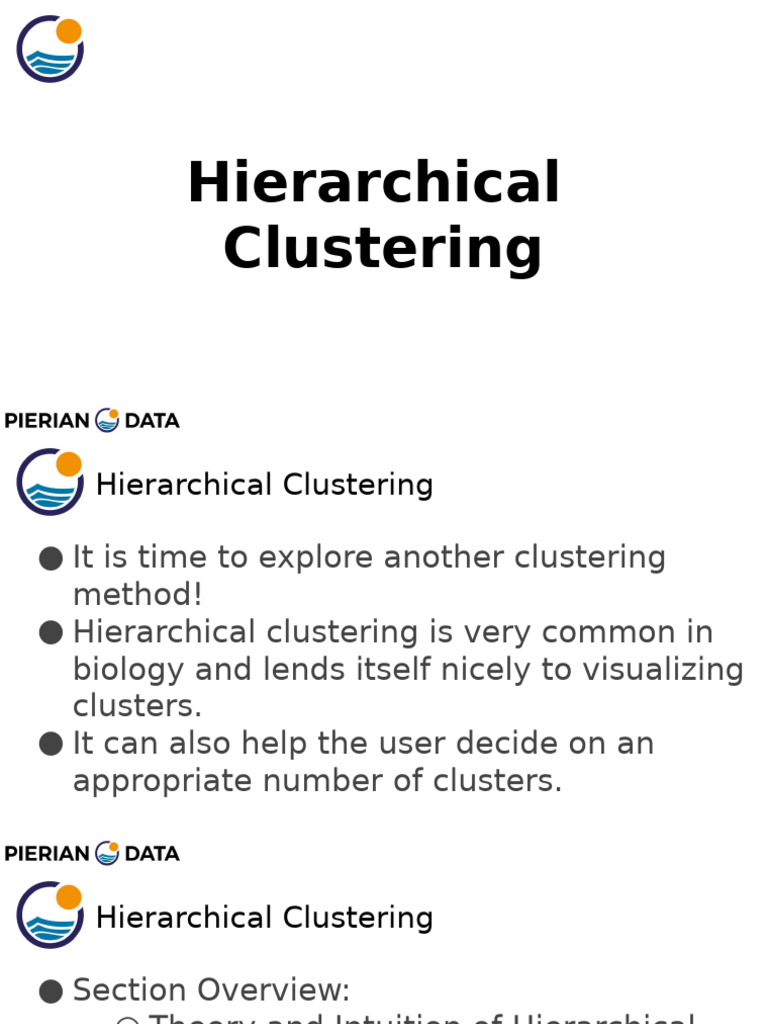 22 Hierarchal Clustering | PDF