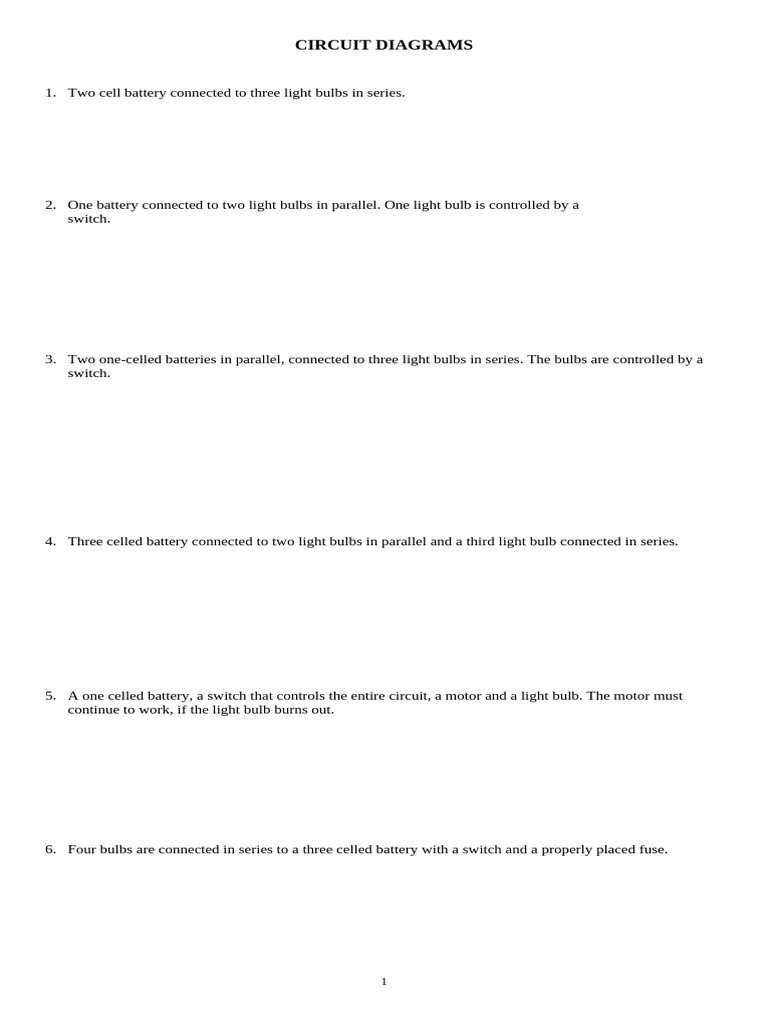 L13 - Circuit Diagrams Problems | PDF
