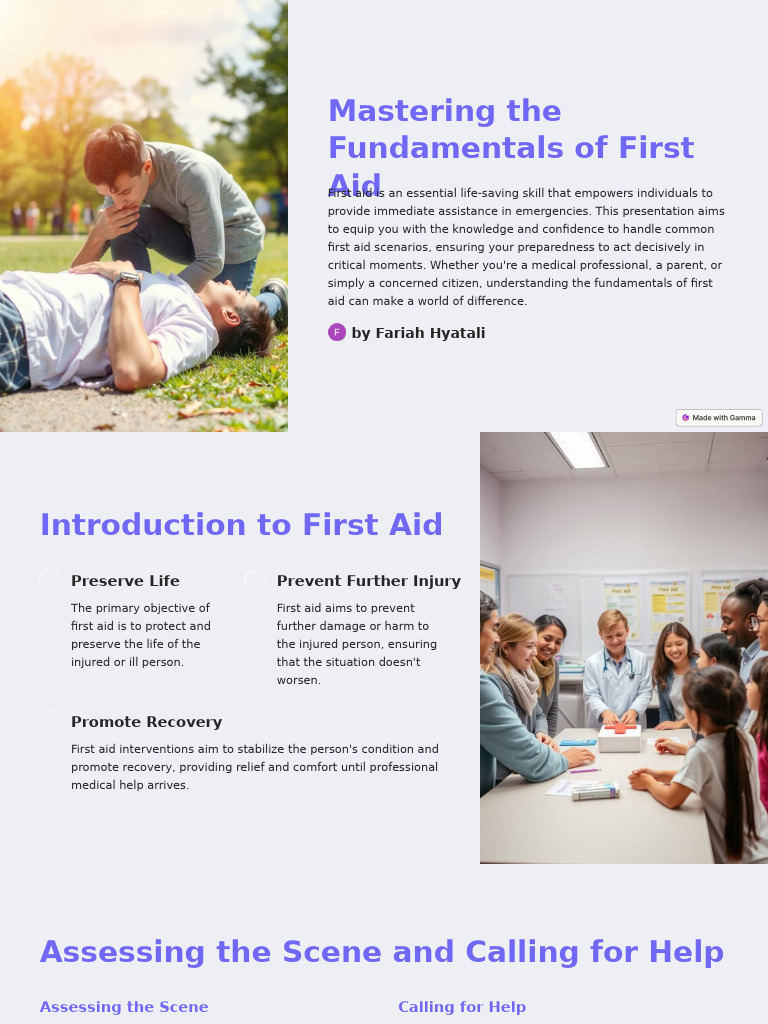 Mastering The Fundamentals of First Aid | PDF