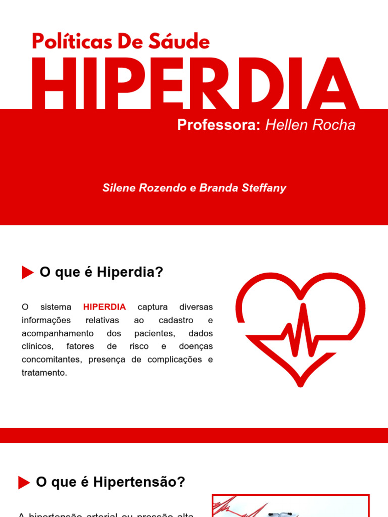 Seminário - Hiperdia | PDF