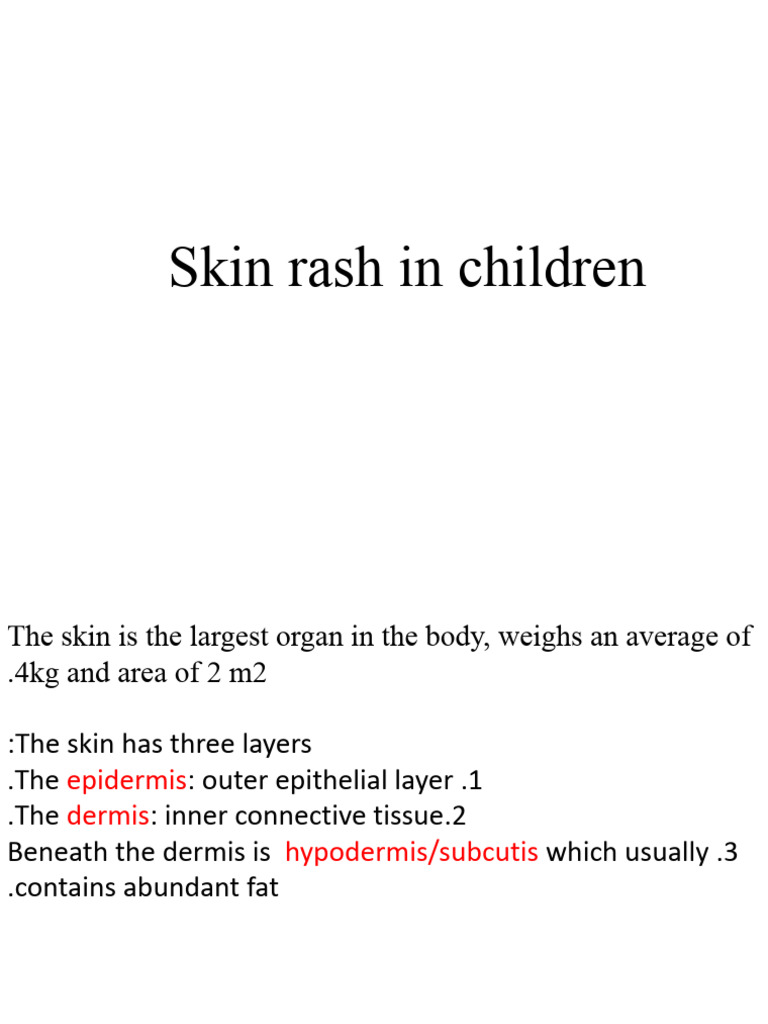 Skin Rash - 240418 - 093224 | PDF