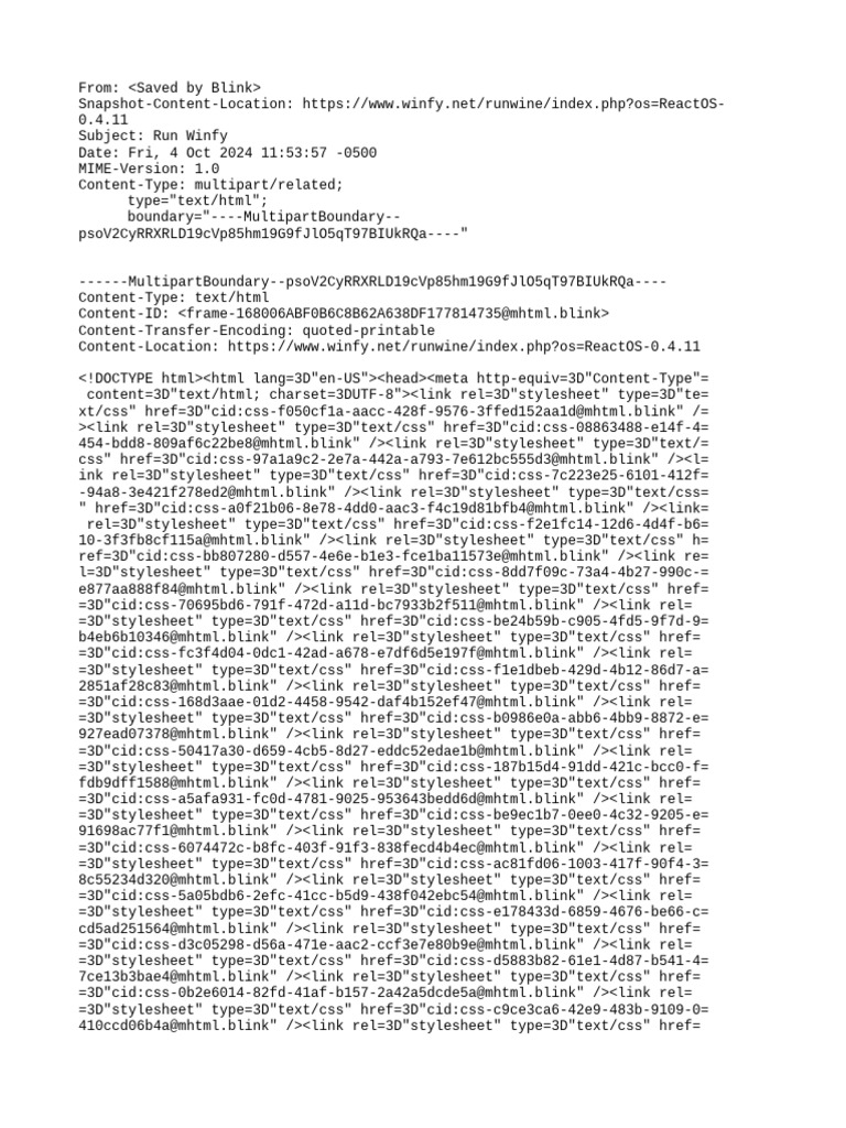 Run Winfy | PDF