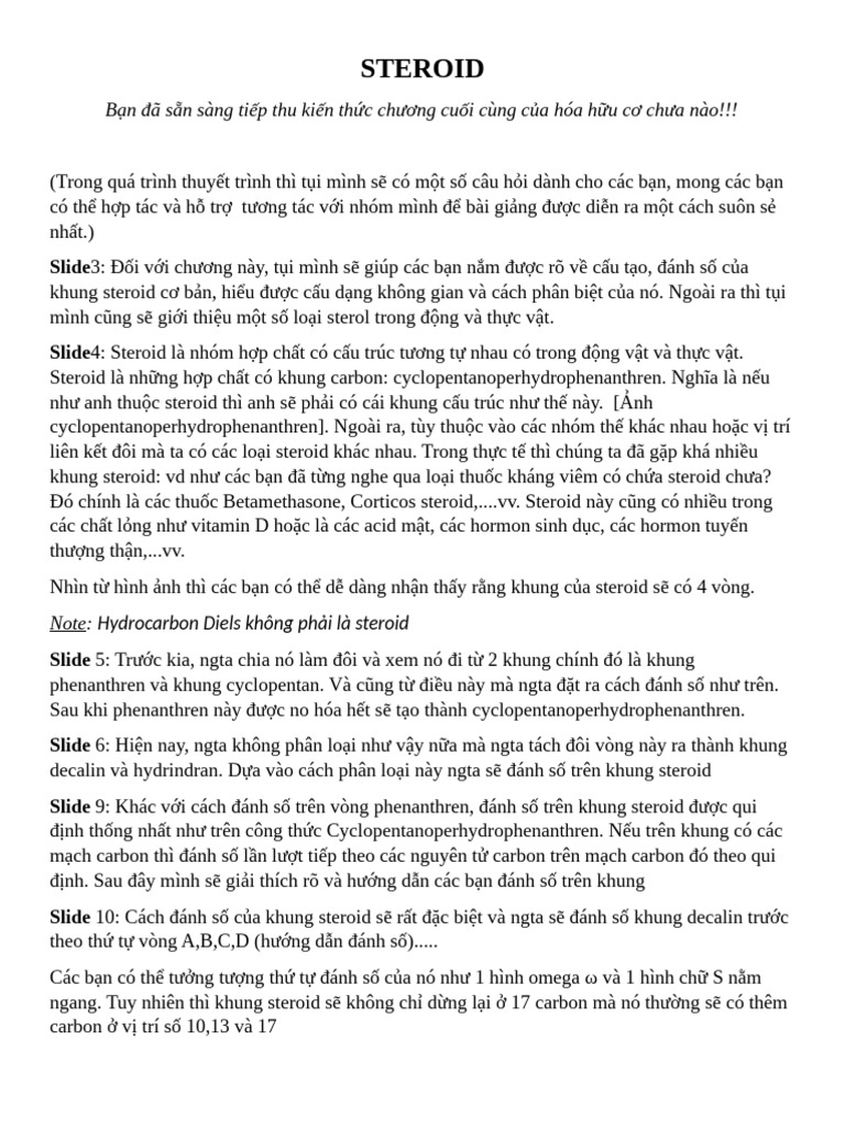 STEROID | PDF