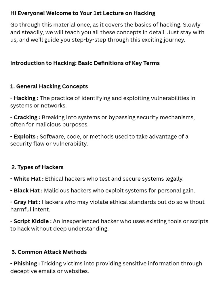 Basics0fHacking_SquadHackers | PDF