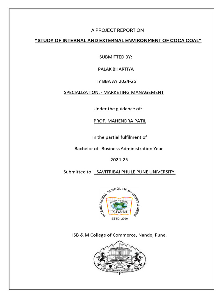 Coca Cola Cover Pages | PDF