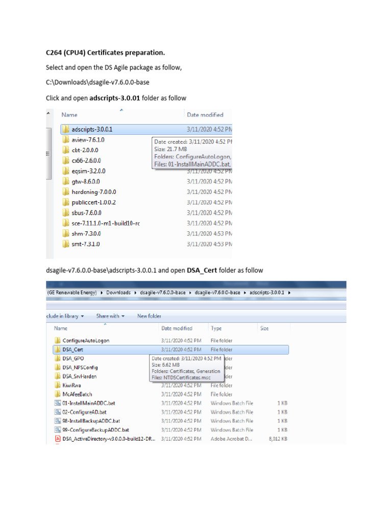 03- C264 Certificate procedure | PDF