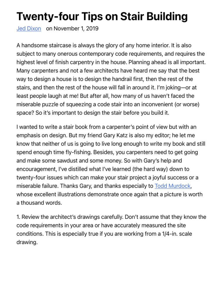 24 Steps on Stair Building | PDF