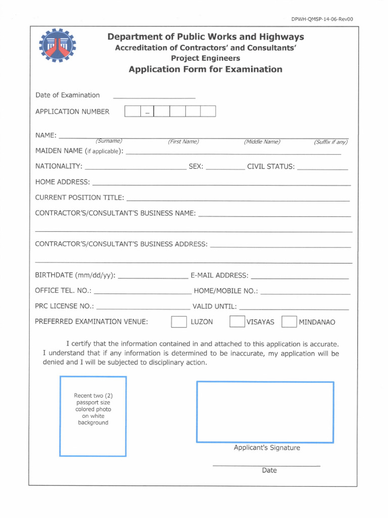 Pe Application Form1 | PDF