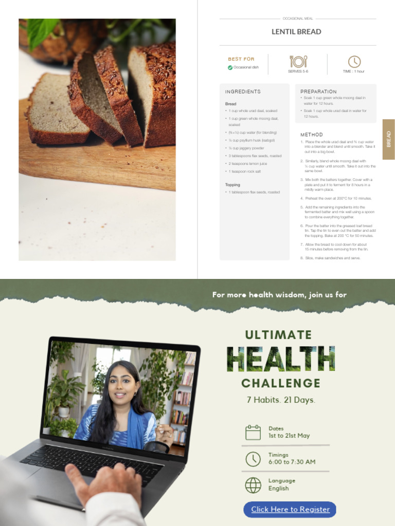 Satvic Bread Recipe | PDF