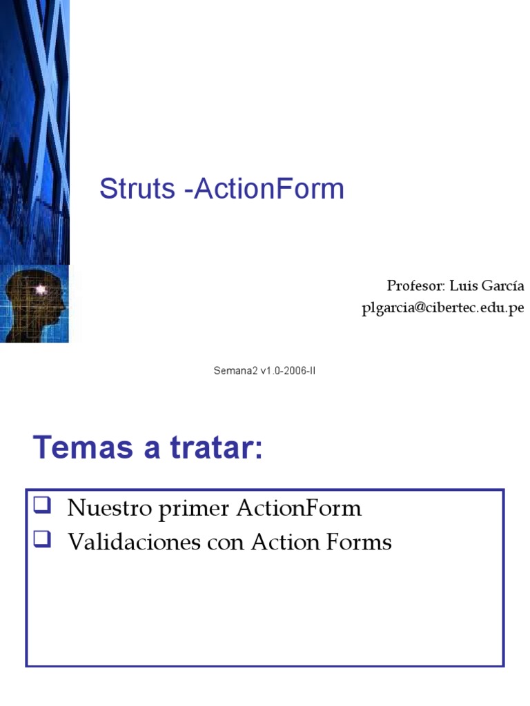 ActionForm y Validaciones en Struts | PDF | Áreas de informática | Tecnologías de la información