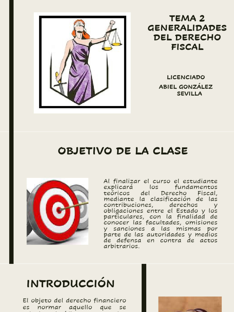 Tema 2 Generalidades Del Derecho Fiscal 1 | PDF