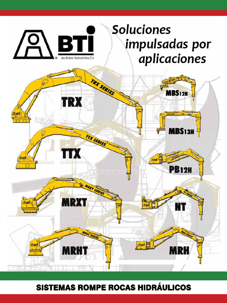 Sistemas Hidráulicos Rompe Rocas BTI | PDF