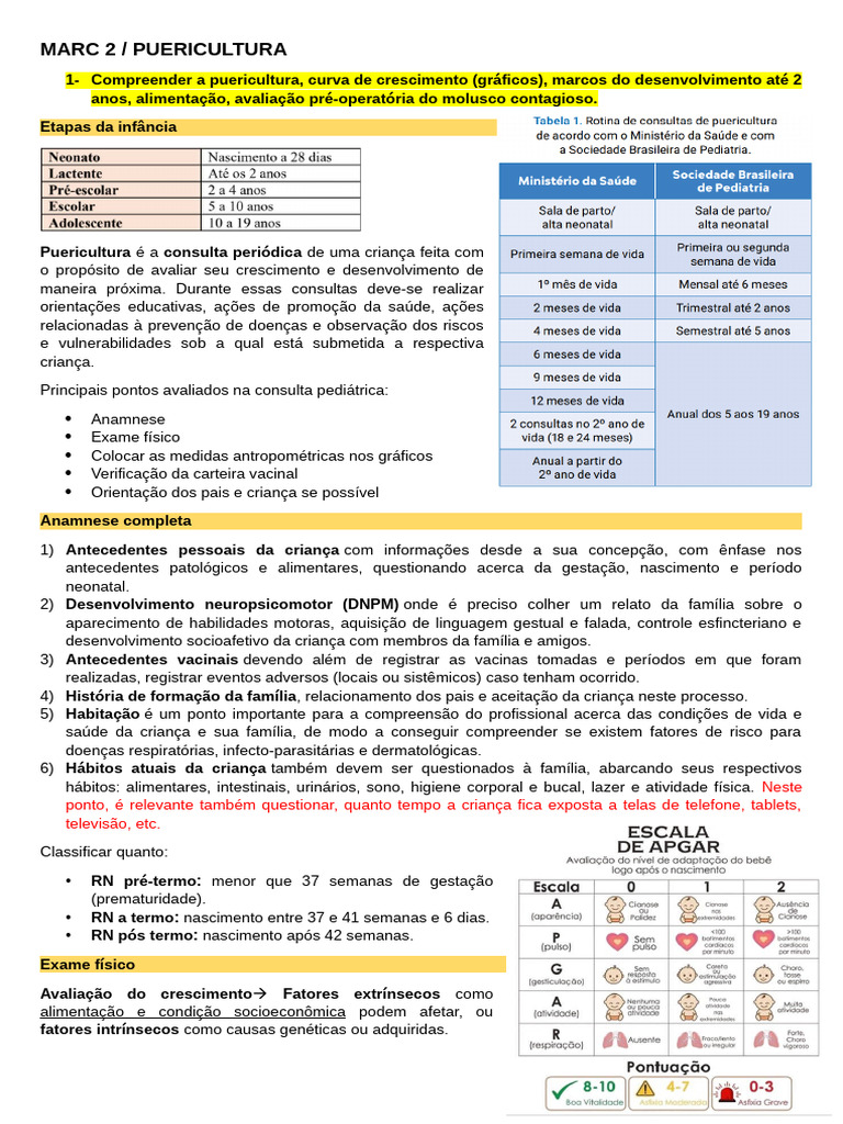 MARC 2 - PUERICULTURA | PDF