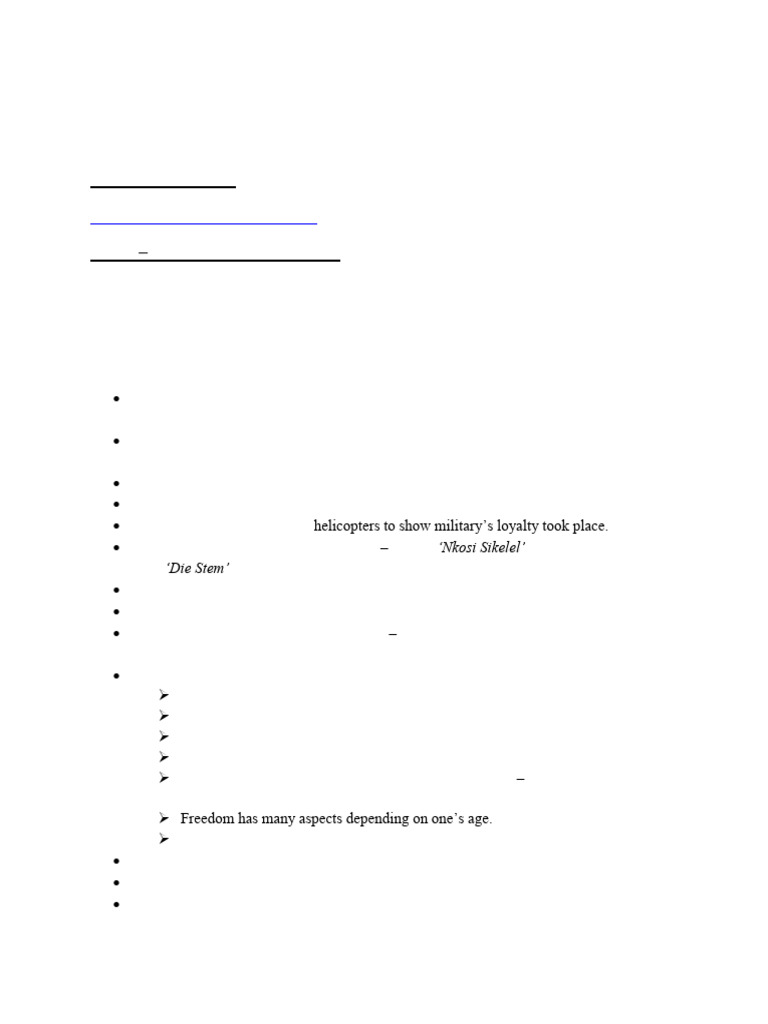 NELSON MANDELA-notes | PDF