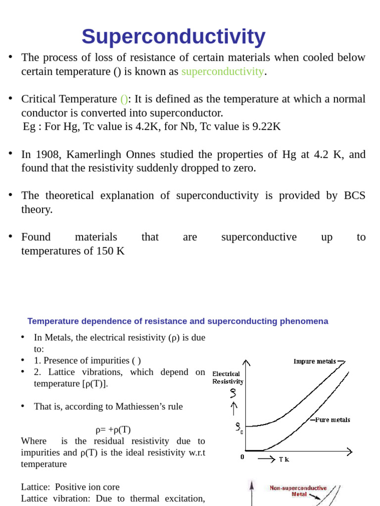 Superconductivity | PDF