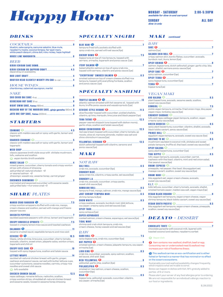 B HappyHour 06.2022 220622 083813 | PDF | Sauce | Thai Cuisine