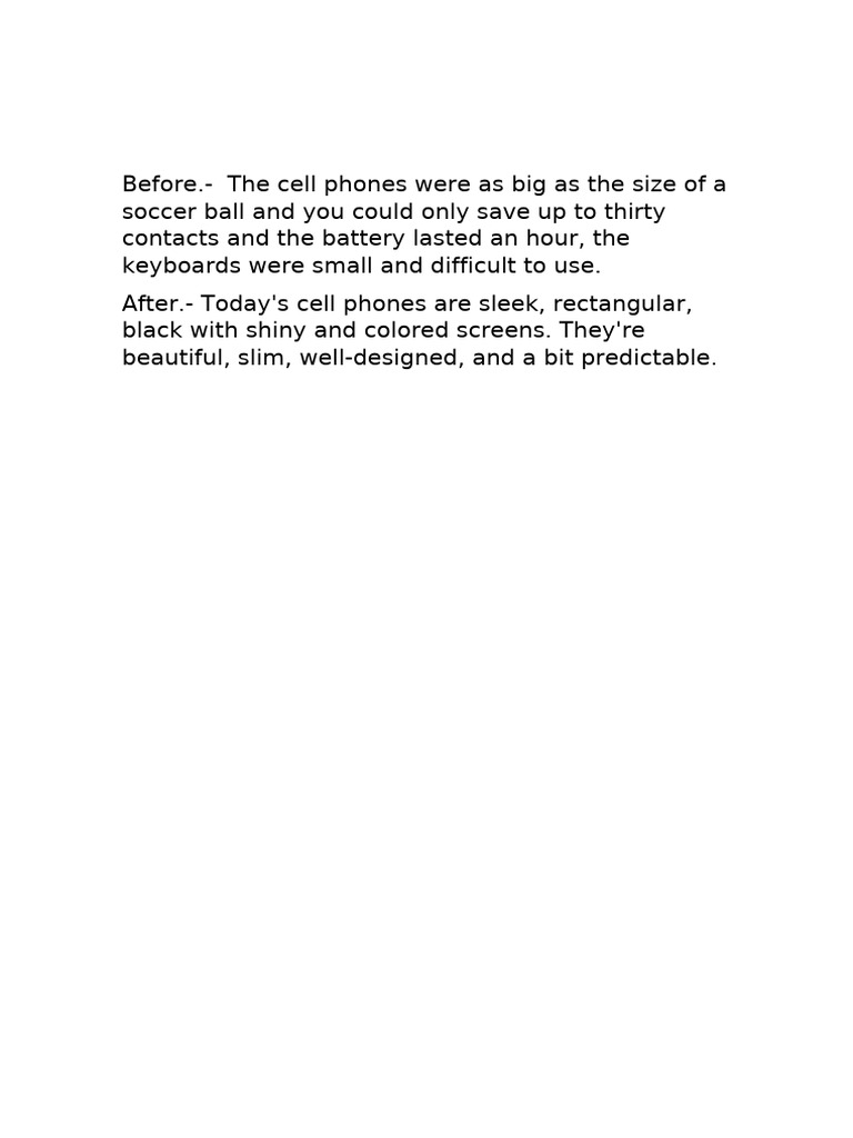 Comparison of Technological Devices | PDF