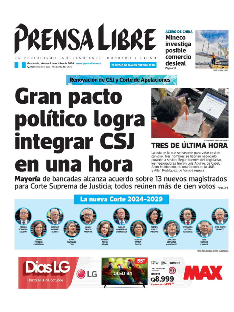 04-10-2024 Prensa Libre | PDF