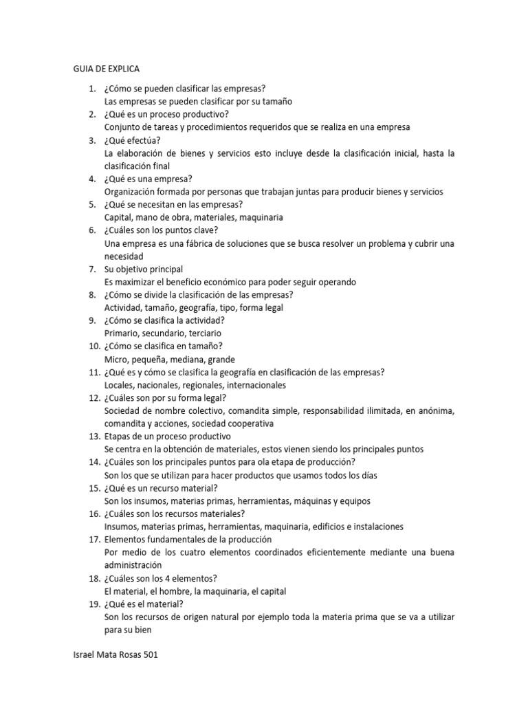 Guia de Explica | PDF